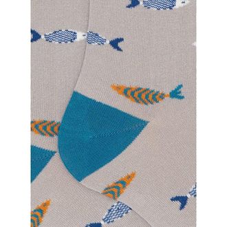 Dor&eacute; Dor&eacute; Chaussettes mi-hautes poissons en coton m&eacute;lang&eacute;