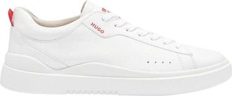 HUGO BOSS Tenn Sneaker f&uuml;r Herren, Leder, Flach (Wei&szlig;)