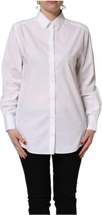 Dolce & Gabbana Femme, Blouses et Chemises, Blanc, Taille: 42 FR Chemise Boutonn&eacute;e