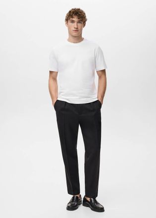 Mango T-shirt slim-fit 100 % coton blanc - Homme - XXL - MANGO MAN