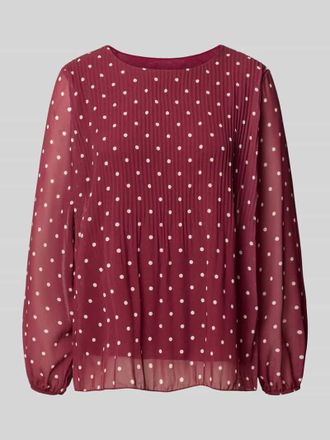 Zabaione Loose Fit Bluse mit Plisseefalten Modell Ka44na