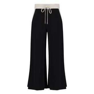 Joseph Ribkoff Silky Knit Color Block Wide Leg Pull-On Hose - - Trousers - Damen - Schwarzk - S