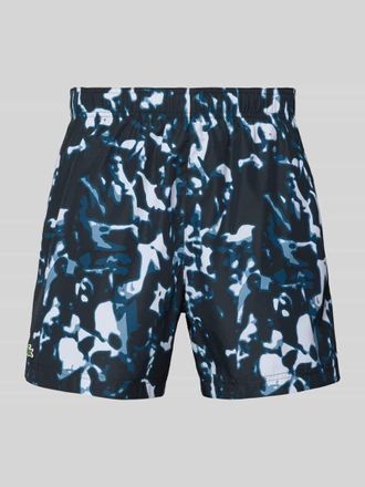 Lacoste Shorts im Allover-Look mit Label-Stitching