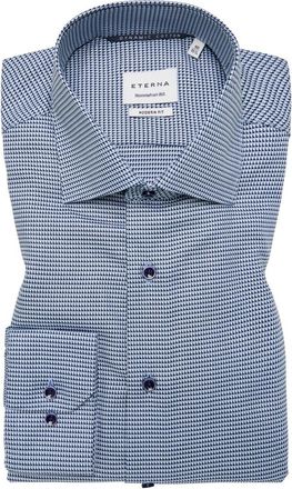 Eterna Hemd aus Baumwolle mit feinem Muster, Modern Fit, extralang in