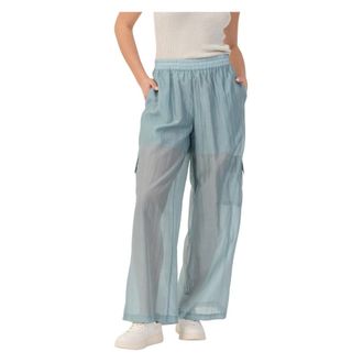 Kocca Femme, Pantalons, Bleu, Taille: 42 FR Pantalon ample et transparent chic longueur cheville