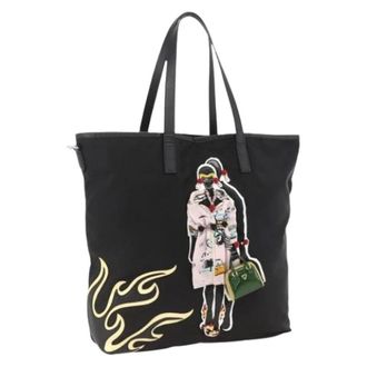 Prada Pre-owned Vintage Nylon Tote Bag - - Pre-owned - Damen - Schwarzk - ONE SIZE