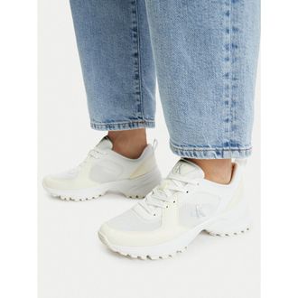Calvin Klein Sneakers Calvin Klein Hike Runner Lace Up Su Mesh Wmn HW0HW03440 Wei&szlig;