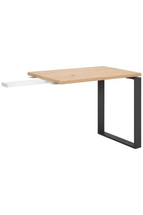 CARRYHOME Ansteckplatte, Schwarz, Eiche Artisan, Holzwerkstoff, 60x75x90 cm, Esszimmer, Tische, Ansteckplatten