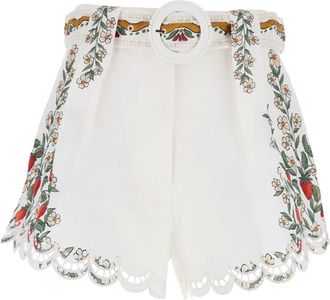 Farm Rio Farm Rio, Femme, Shorts, Blanc, Taille: 36 FR Fruit Beauty Richelieu Running Shorts