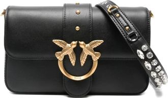 Pinko Pinko, Femme, Sacs, Noir, Taille: ONE Size Love One Mini Slouchy