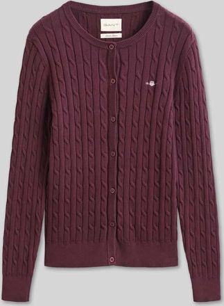 GANT Regular Fit Strickjacke aus Baumwoll-Mix