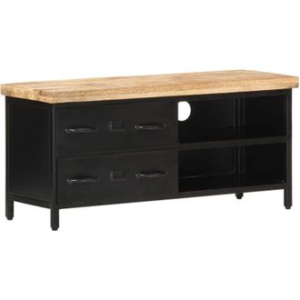 vidaXL Meuble tv 90x30x41 cm Bois de manguier brut Vidaxl