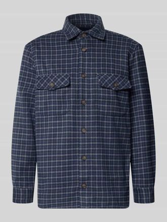 Christian Berg Regular Fit Overshirt mit Karo-Muster