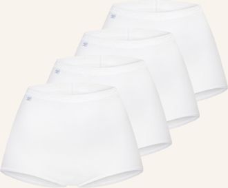sloggi 4er-Pack Taillenslips Basic+ weiss