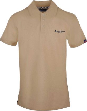 Aquascutum Poloshirt f&uuml;r Herren, Logo (Beige)