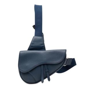 Dior unisex, Pre-owned, Bleu, Taille: ONE Size Pre-owned Sac bandouli&egrave;re Saddle