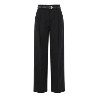 Max Mara Cocco Wide Pantalons - Femme - Pantalons - Noir - Taille: 34 FR