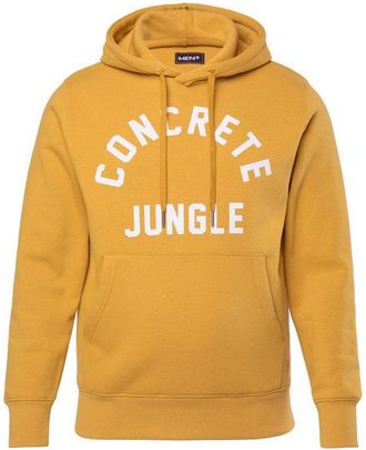 Men Plus Sweatshirt Hoodie Brustprint K&auml;ngurutaschen