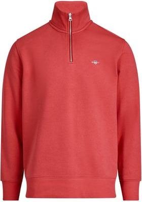 GANT Sweatshirt &agrave; col zipp&eacute; en coton m&eacute;lang&eacute;
