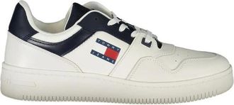 Tommy Hilfiger Homme, Chaussures, Blanc, Taille: 41 EU Baskets Homme en Cuir Bleu