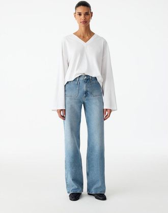 Arket LUPINE Flared Jeans -Blau