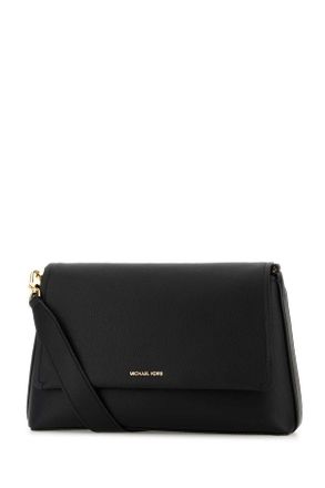 Michael Kors Womens Black Leather Nessa Crossbody Bag Cow Borse A Tracolla