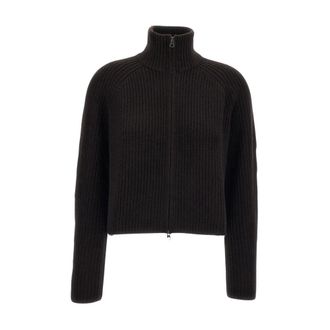 Lisa Yang Femme, Pulls, Brun, Taille: 36 FR Giacca-cardigan