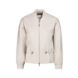 Moorer Femme, Vestes, Beige, Taille: 42 FR Tija-It SweaT-shirt Bomber