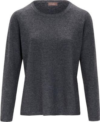 Peter Hahn Rundhals-Pullover aus Schurwolle und Kaschmir Peter Hahn grau