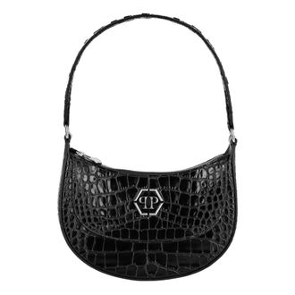 Philipp Plein Croco Embossed Handle Bag Galaxy - - Bags - Damen - Schwarzk - ONE SIZE