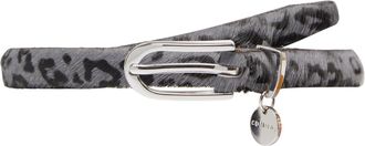 Comma Lederg&uuml;rtel in Fell-Optik mit Leo-Print