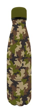 Nerthus Kitchenware Nerthus Doppelwandige Thermosflasche f&uuml;r Kaltes und Hei&szlig;es, Design: Leopard, aus 18/8 Edelstahl, BPA-frei, 500 ml