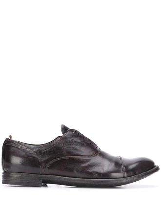 Officine Creative Oxford-Schuhe im Used-Look - Braun