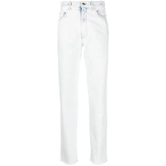 GCDS Bling Denim Gerades Jeans Wei&szlig; - - Jeans - Damen - Wei&szlig; - W28