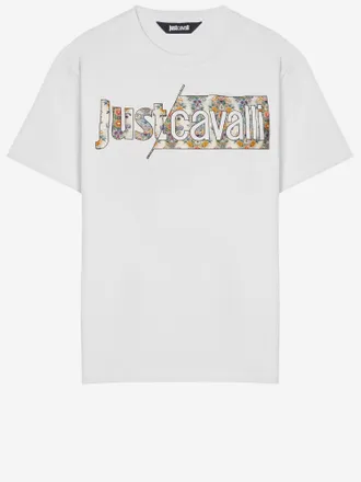 Just Cavalli Womens Cotton T-Shirt White T-Shirts & Jerseys