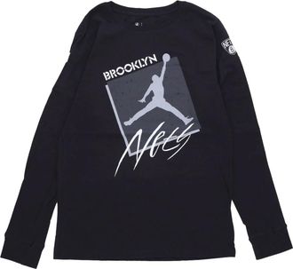 Nike Jordan Homme, Tops, Noir, Taille: XL Courtside Statement Max90 L/s Tee