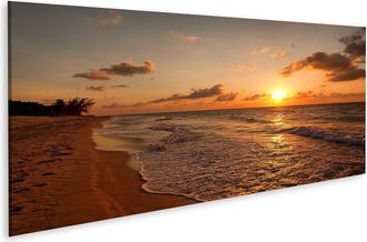 Islandburner Prime Bild auf Leinwand Strand Bei Sonnenuntergang Varadero Kuba Bilder Wandbilder Poster