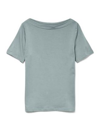 Vero Moda Vmpanda Modal S/S Top Noos, Gris Brumeux, S Femmes