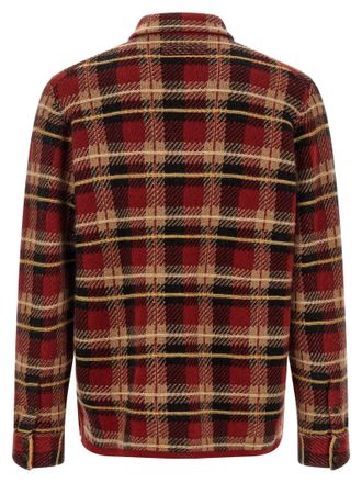 Guest In Residence Plaid Cashmere Shirt - Red