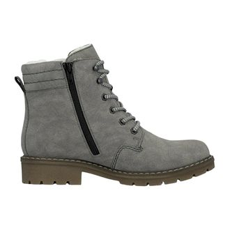 Rieker Schn&uuml;r-Stiefel mit Futter - - Shoes - Damen - Grau - 38 EU