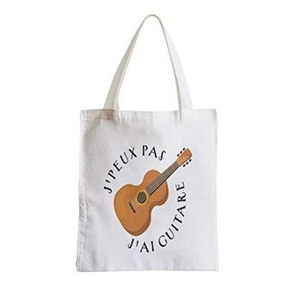 Fabulous Grand Sac Shopping Plage Etudiant JPeux Pas Jai Guitare Rock Classique Acoustique
