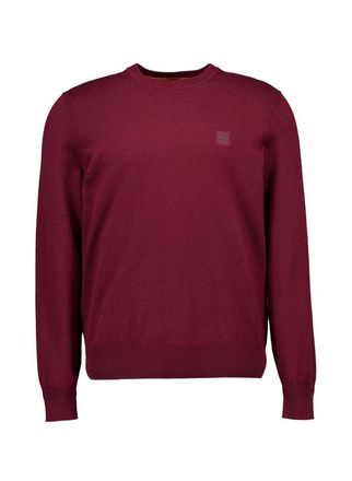 Boss Orange by Hugo Boss BOSS Orange Herren Pullover rot unifarben