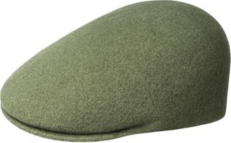 Kangol Casquette Seamless Wool Gatsby 507 Femme/Homme - Forme de Bec Laine avec Visiere, Visiere Hiver Automne-Hiver - S (54-55 cm) Olive Fonce