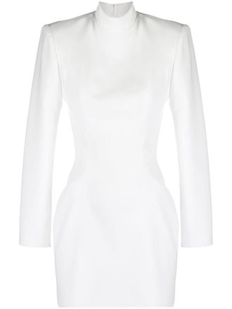 Mônot robe courte à col roulé - Blanc