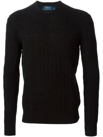 Polo Ralph Lauren pull en maille - Noir