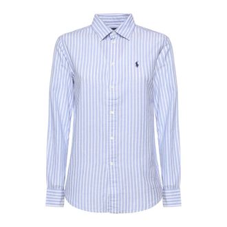 Polo Ralph Lauren Femme, Blouses et Chemises, Bleu, Taille: 40 FR Chemise Boutonn&eacute;e Ray&eacute;e