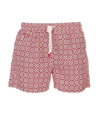 Kiton Short De Bain - Rouge