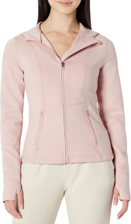Amazon Essentials Active Damen Womens Fitted Active Sweat Zip Jacket with Hood, Staubrosa, L