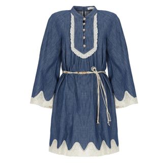 Zimmermann Femme, Robes, Bleu, Taille: 36 FR Denim Mini Dress