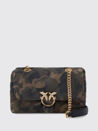 Pinko Sac Mini Love Bag Puff en daim matelass&eacute; &agrave; motif camouflage